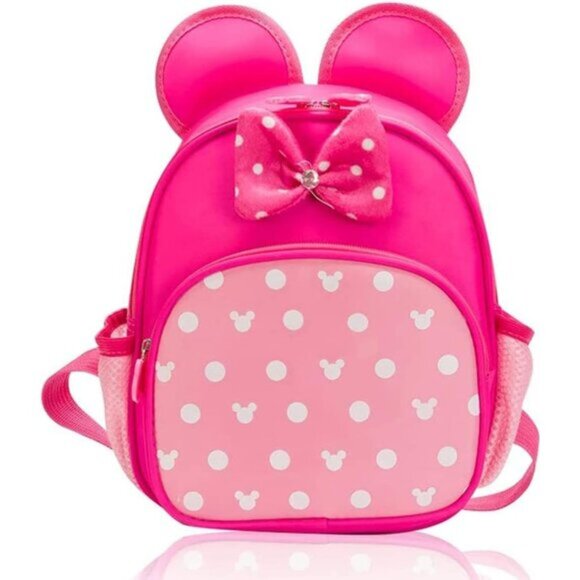 Bags | New Small Cute Pink Mini Mouse Backpack Kindergarten Backpack ...